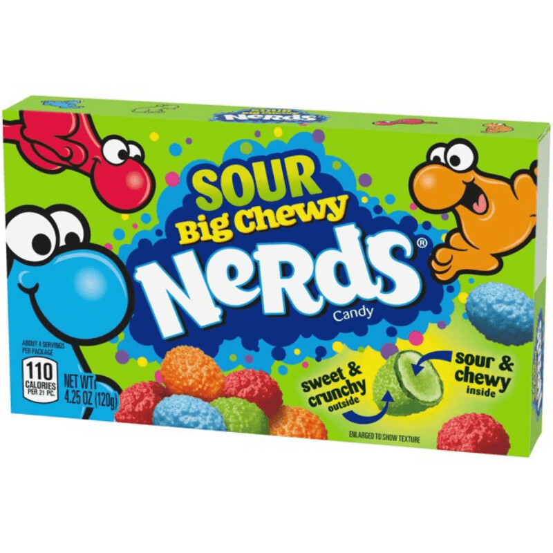 Nerds Candy Sour Big Chewy Theatre Box 120g