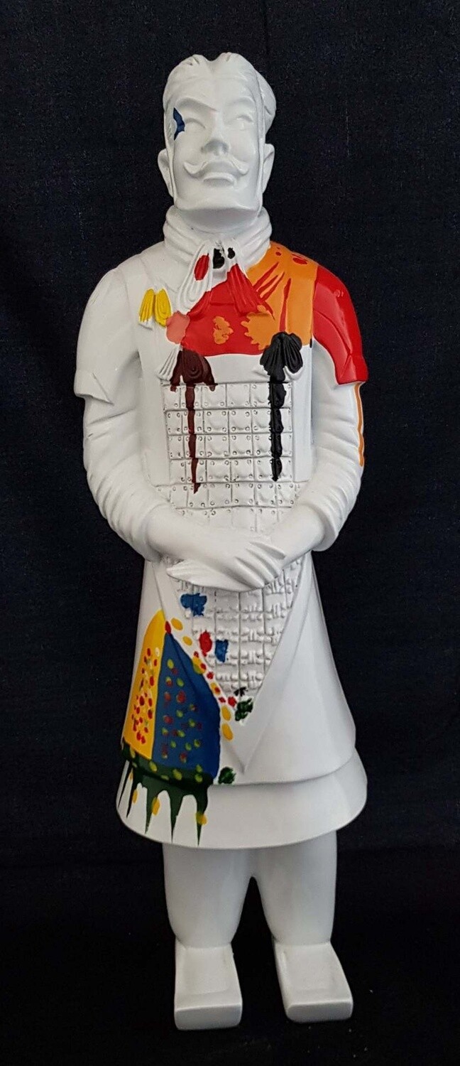 Hand Painted Resin Standing Terracotta Warrior Figurine