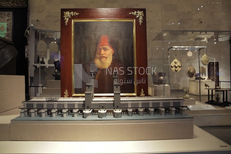 Large painting of King Muhammad Ali in the National Museum of ...
