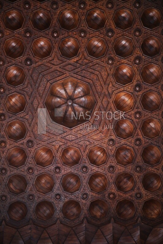 Islamic pattern wooden engraving of the Beshtak Palace, History ...