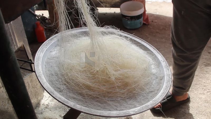 Machine making Kunafa, Kunafa store, Ramadan sweets, Ramadan Kareem