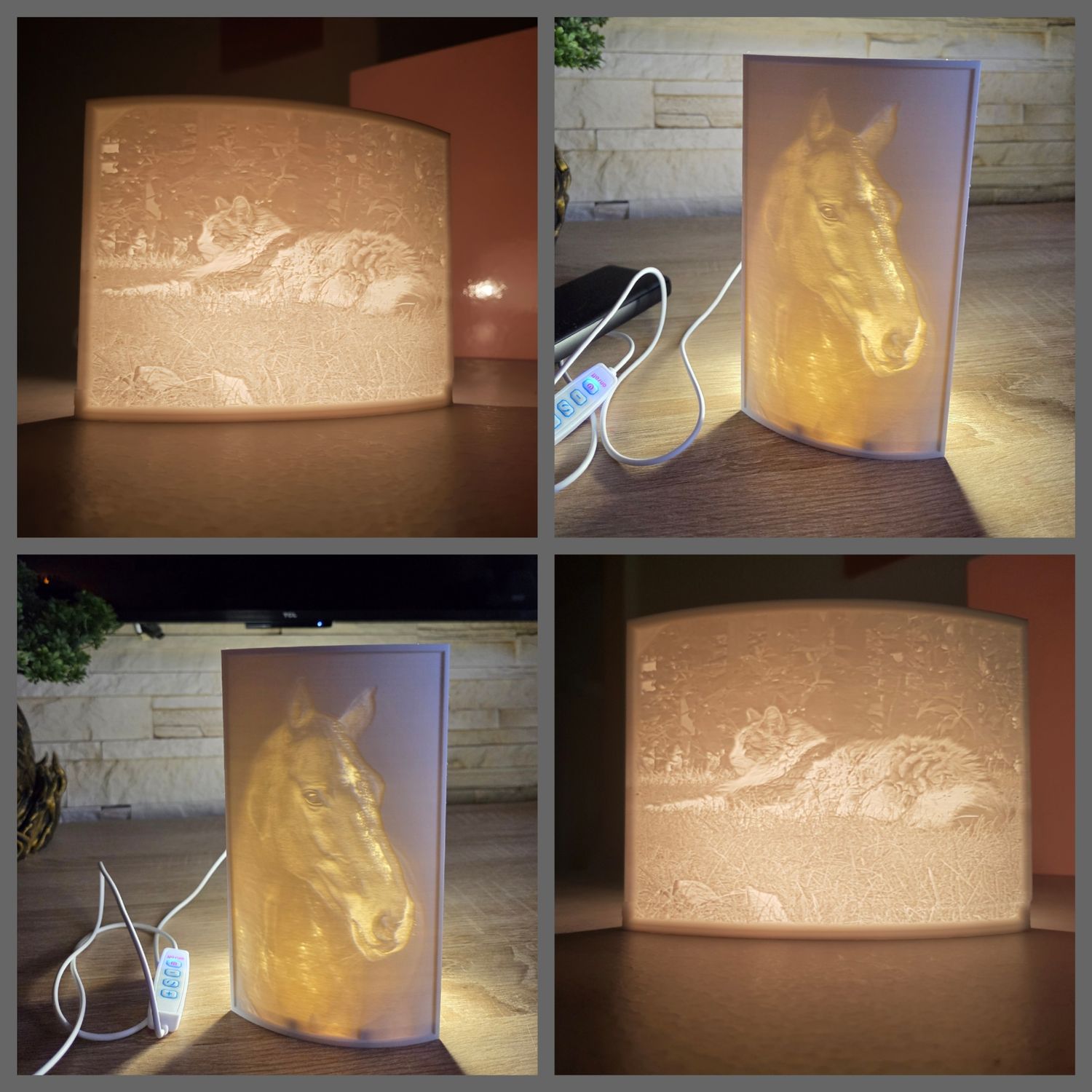 Personalisierter LED Bilderrahmen, in 2 Ausführungen