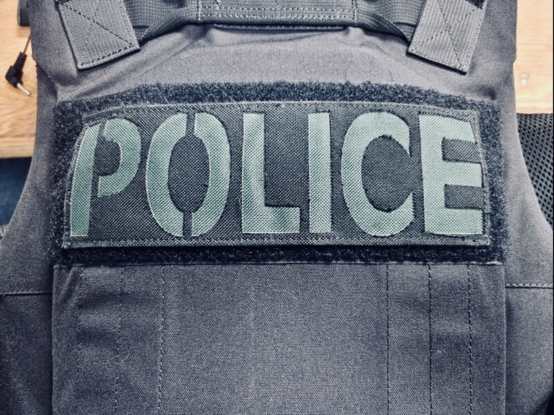 Laser Cut POLICE-Body Armour Rear