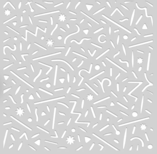 Dancing Lines - Stencil