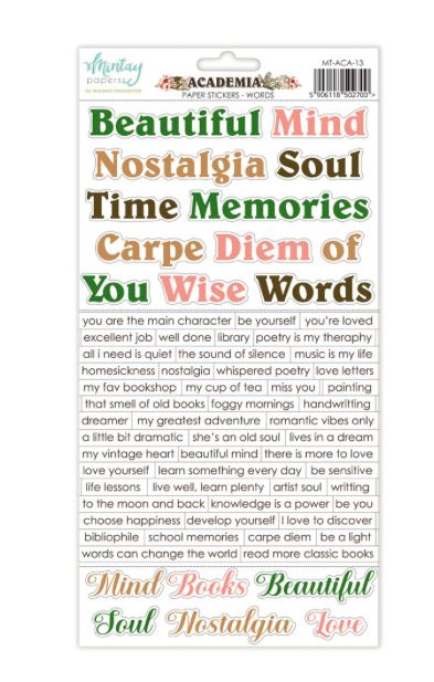 6x12 Sticker Words - Academia