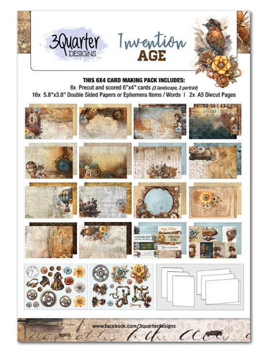 3Quarter Designs - Invention Age 6x4 Card Kit