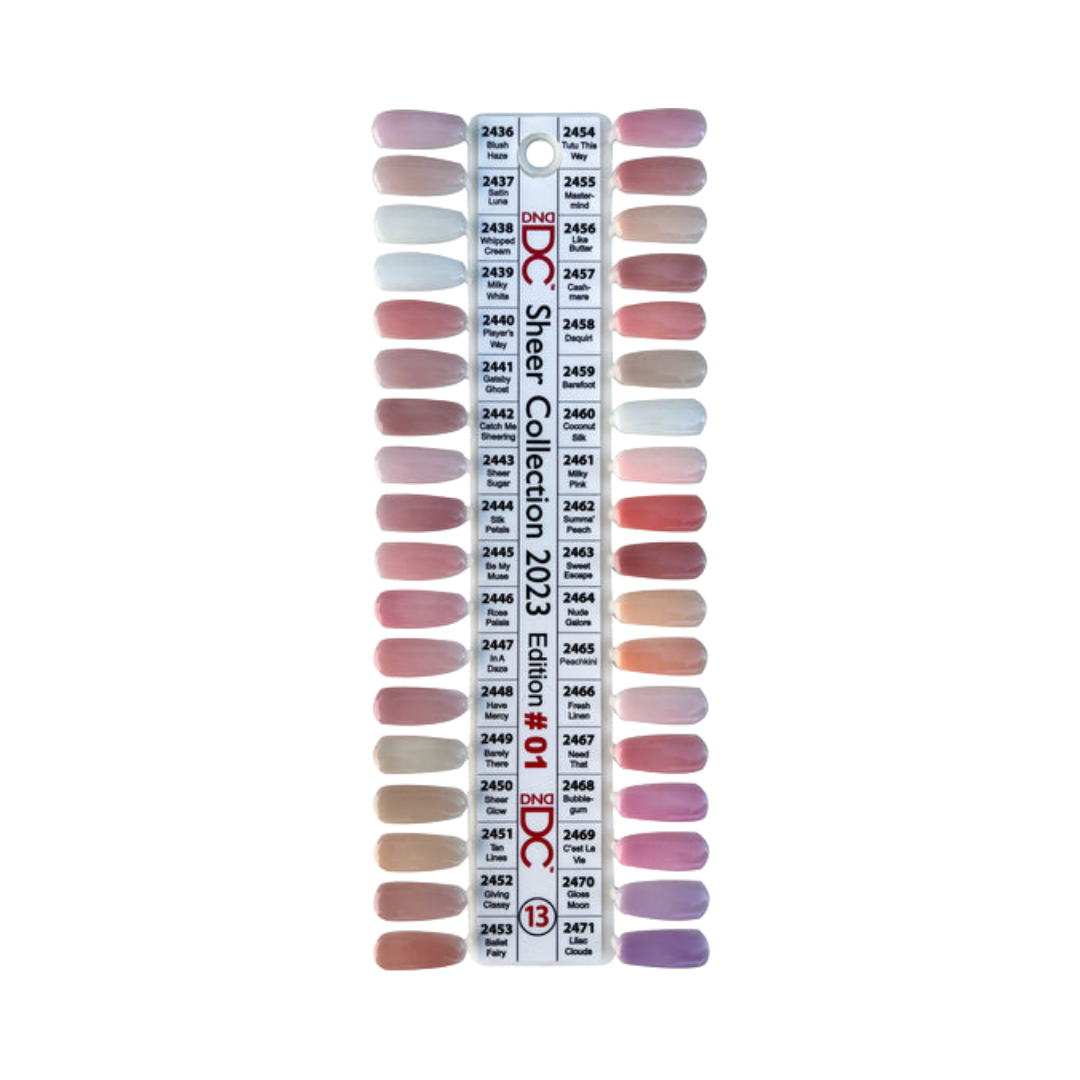 DC Color Chart #13 - Sheer Collection