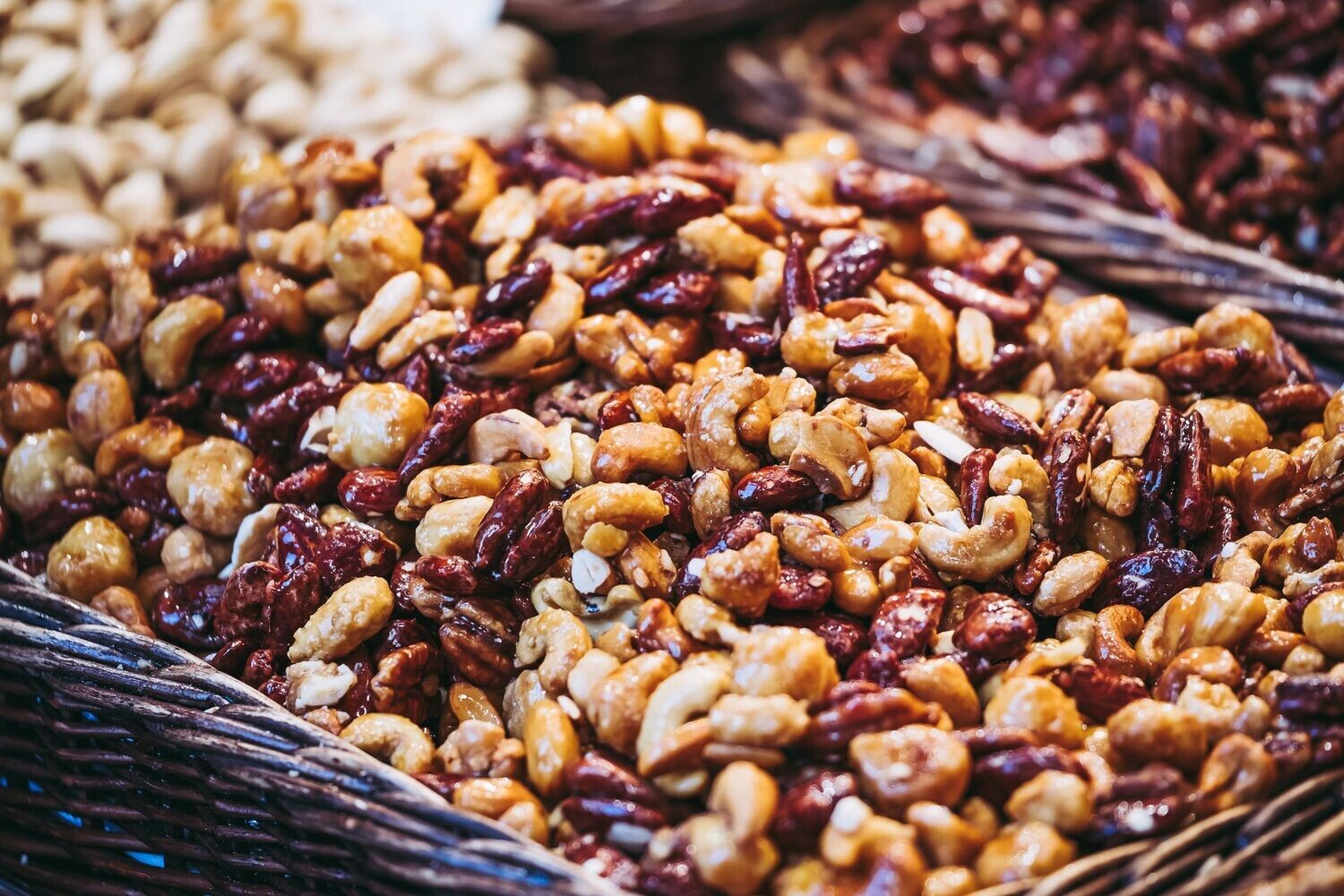 Fruits sec grillés, caramélisés à coque