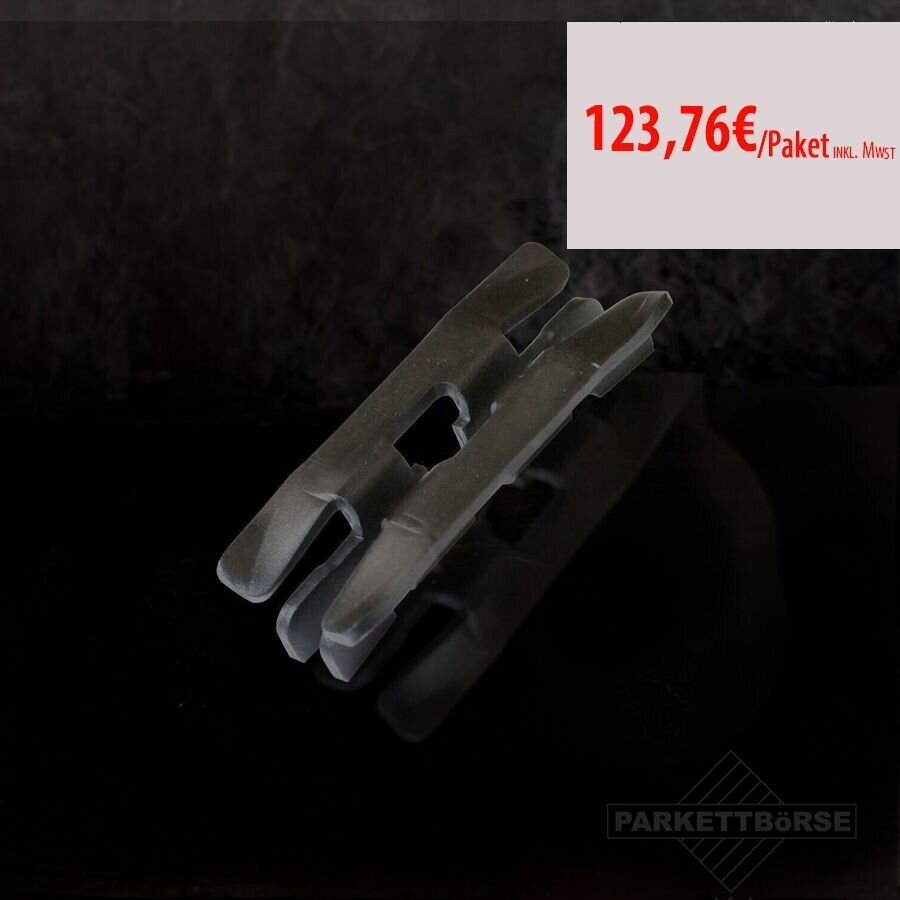 DASSO Clips mit Verbinder schwarz VPE 250 Schrauben/1 Bit