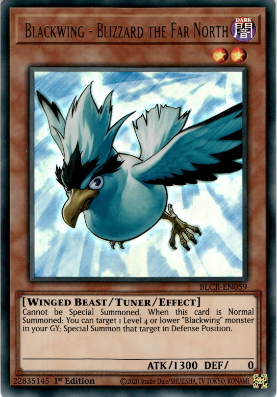 Blackwing - Blizzard the Far North - BLCR-EN059 - Ultra Rare 1st Edition