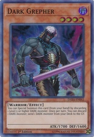 Dark Grepher - DASA-EN042 - Super Rare 1st Edition