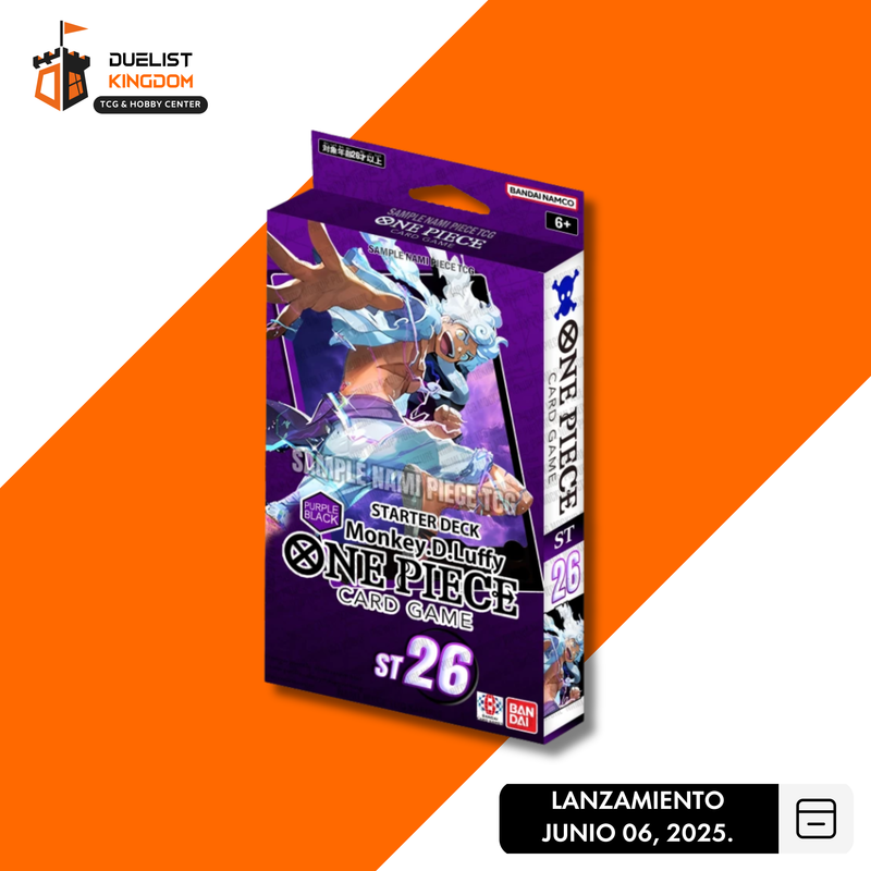One Piece TCG: Starter PURPLE/BLACK Monkey.D.Luffy- [ST-26]