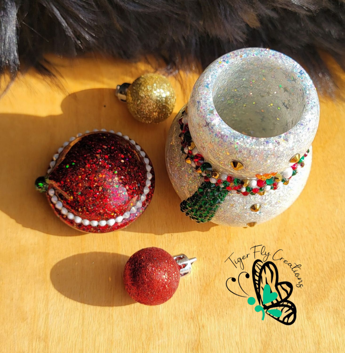 Snowman Trinket Container (You choose the colors)