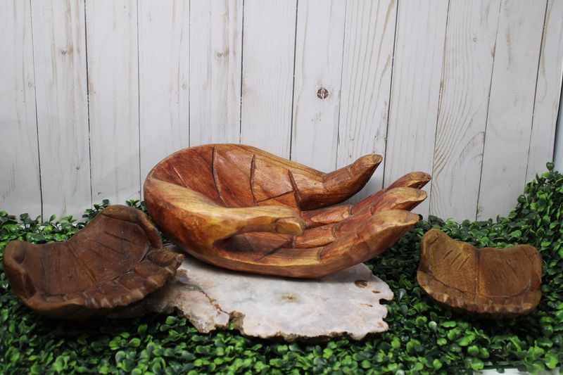 Wooden Hands Bowl