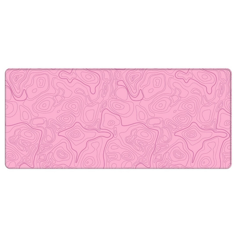 Pink Topo Lines Waterproof Gaming Mouse Pad in Kuwait.