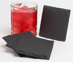 Personalized Slate Coaster Set – Square