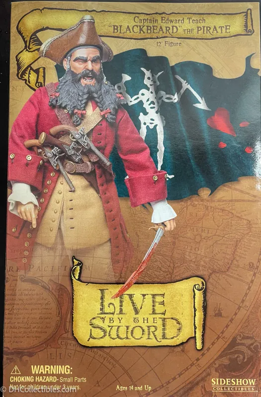 Blackbeard the pirate captain Edward 2004 Sideshow Limited Edition 1/6 ...