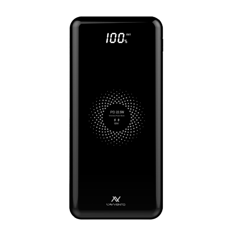 Power Bank MP125 10000mAh QI Wireless Fast Charger - Black