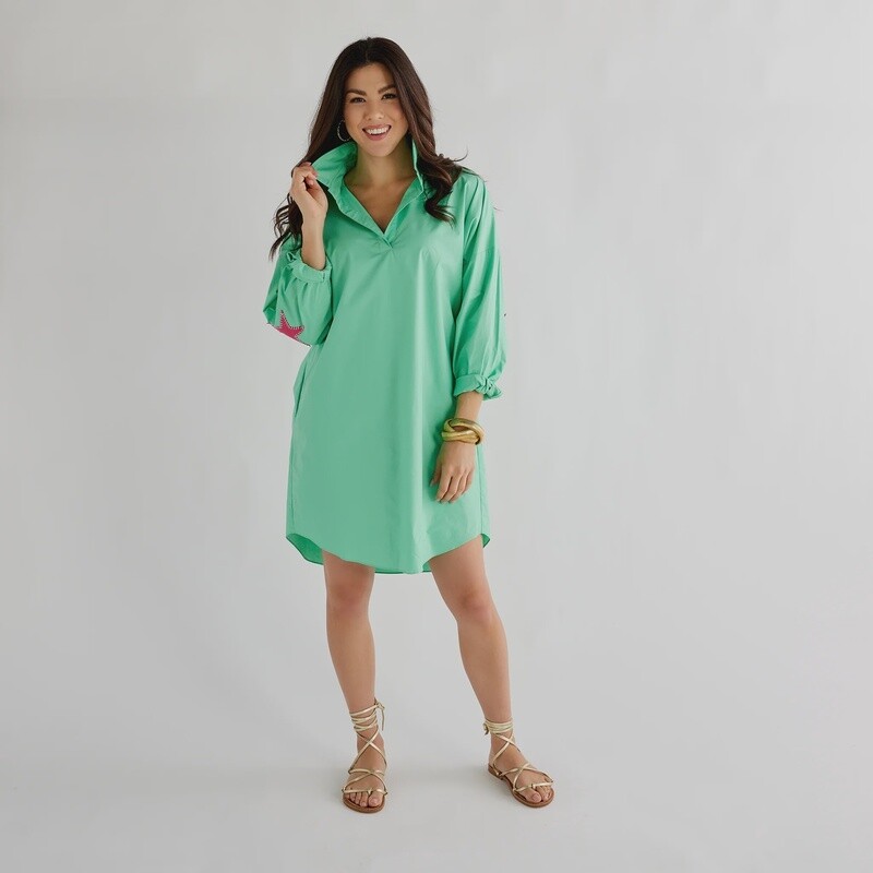 Preppy Star Dress | Green