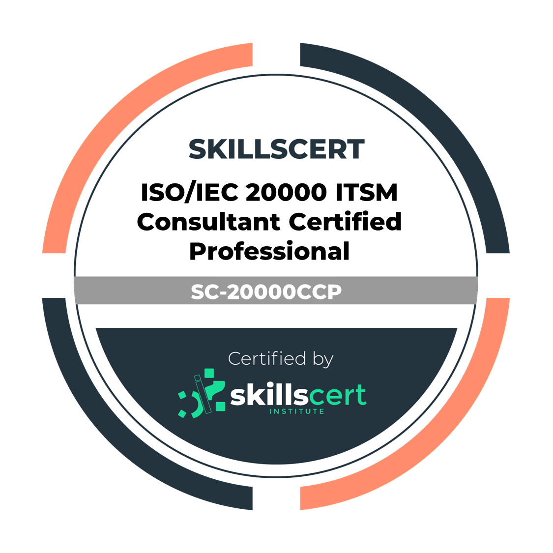 ISO/IEC 20000 ITSM Consultant Certified Professional SC-20000CCP