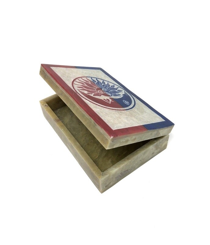 Stone Storage Box Dual Color Sun Moon 6"x4"