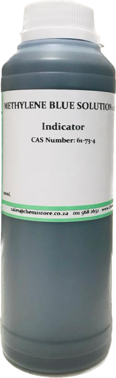 Methylene blue solution 0.1 %, 500ml