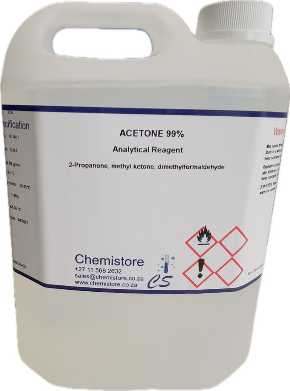 Acetone 99% AR, 2.5L