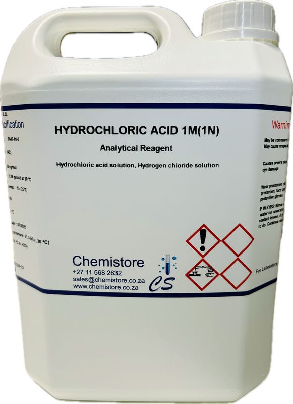Hydrochloric acid 1N (1M), 2.5L