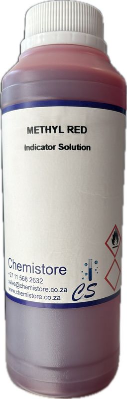 Methyl red indicator solution, 500ml