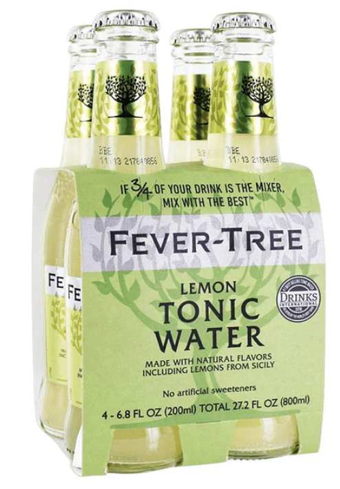 FEVER TREE LEMON TONIC WATER 4PK