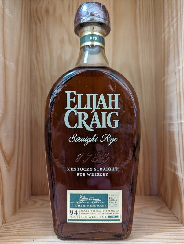 ELIJAH CRAIG STRAIGHT RYE WHISKEY 750ML