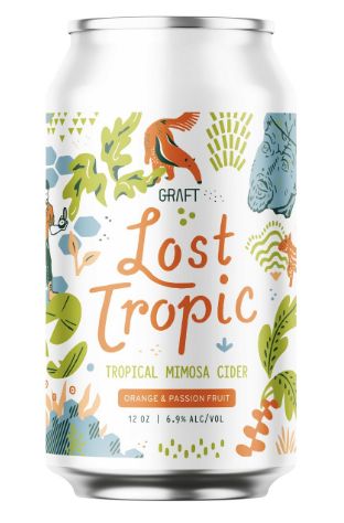 GRAFT LOST TROPIC MIMOSA CIDER 4PK CANS - 4 PK
