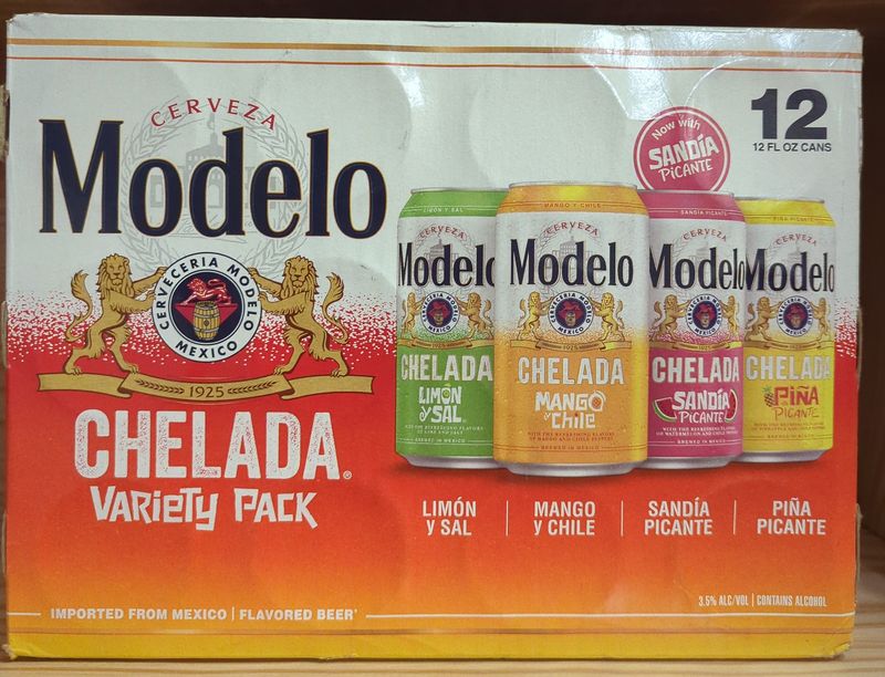 MODELO CHELADA VARIETY 12PK CANS