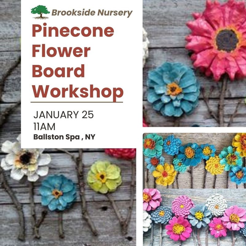 Pinecone Flower Board Workshop