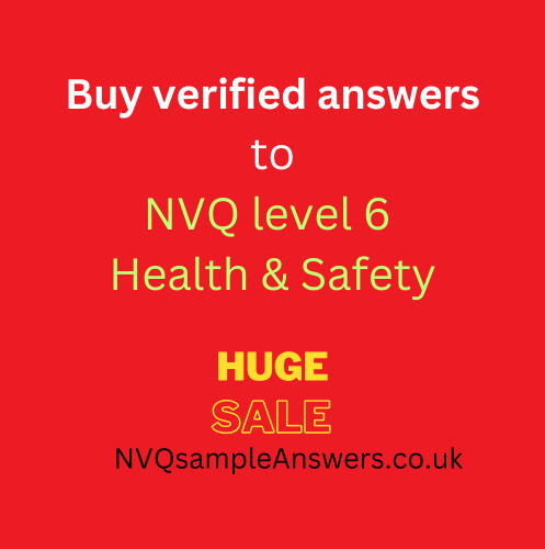 Verified NVQ sample answers - instant download - NVQ Sample Answers