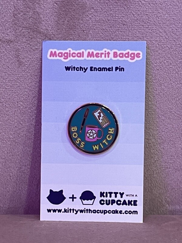 Boss Witch Enamel Pin