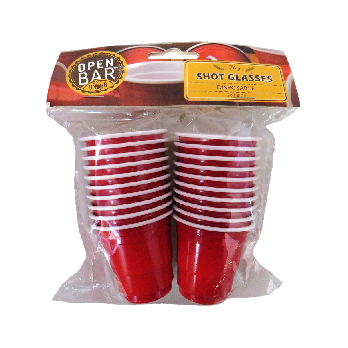 Shot Glasses Plastic Disposable 20 Piece