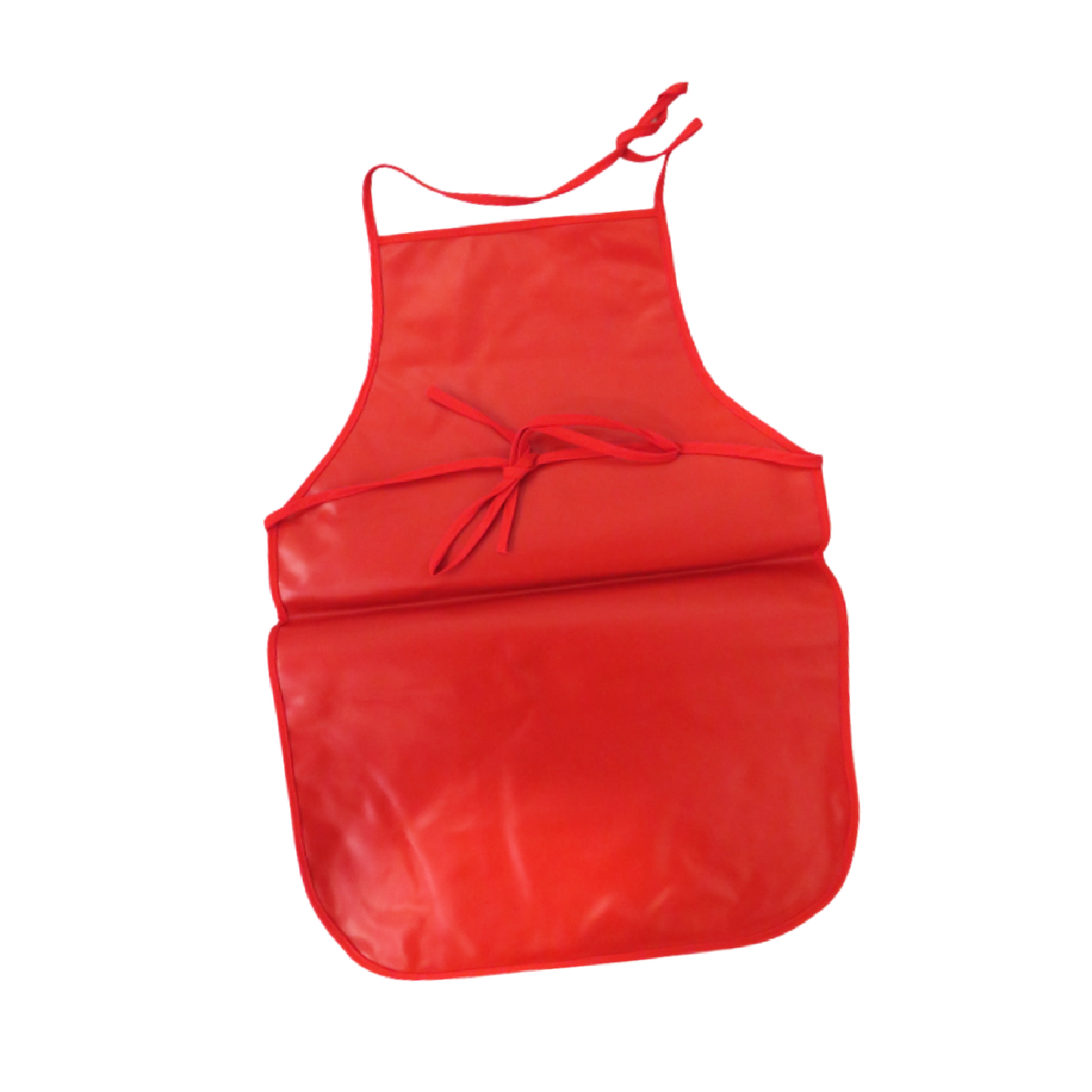Pvc Apron With Red Tie Back