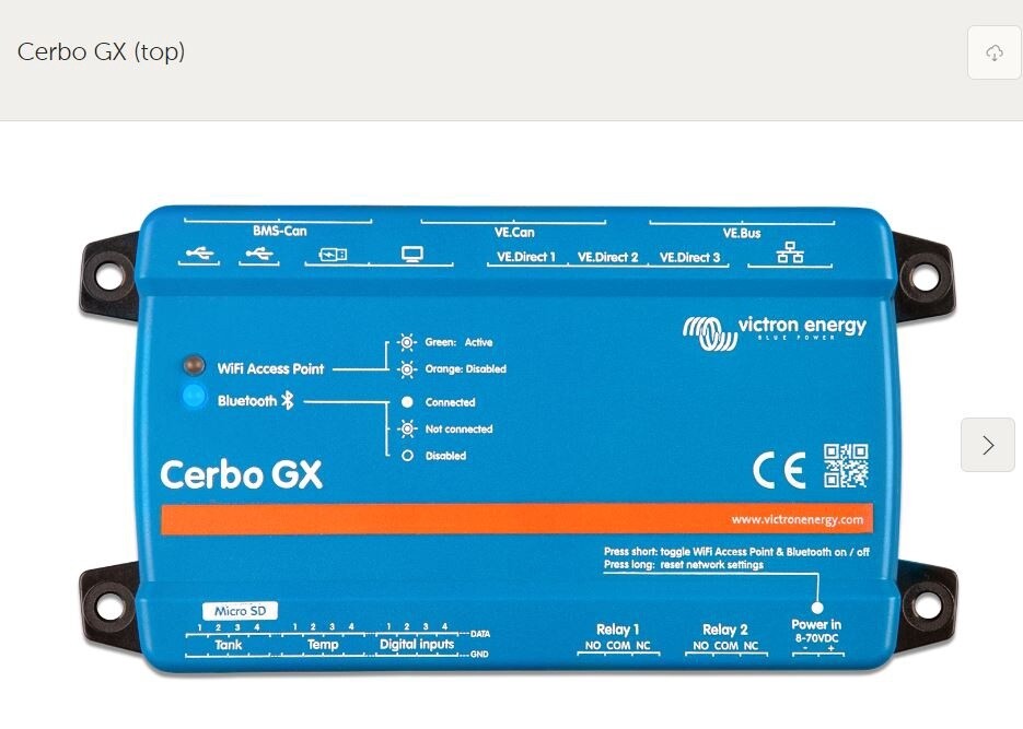 Cerbo GX - Store - MCI Projects