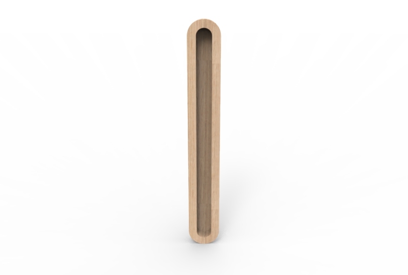 Door Handle | SETTO Long Rounded Timber Inset pull | Online Store