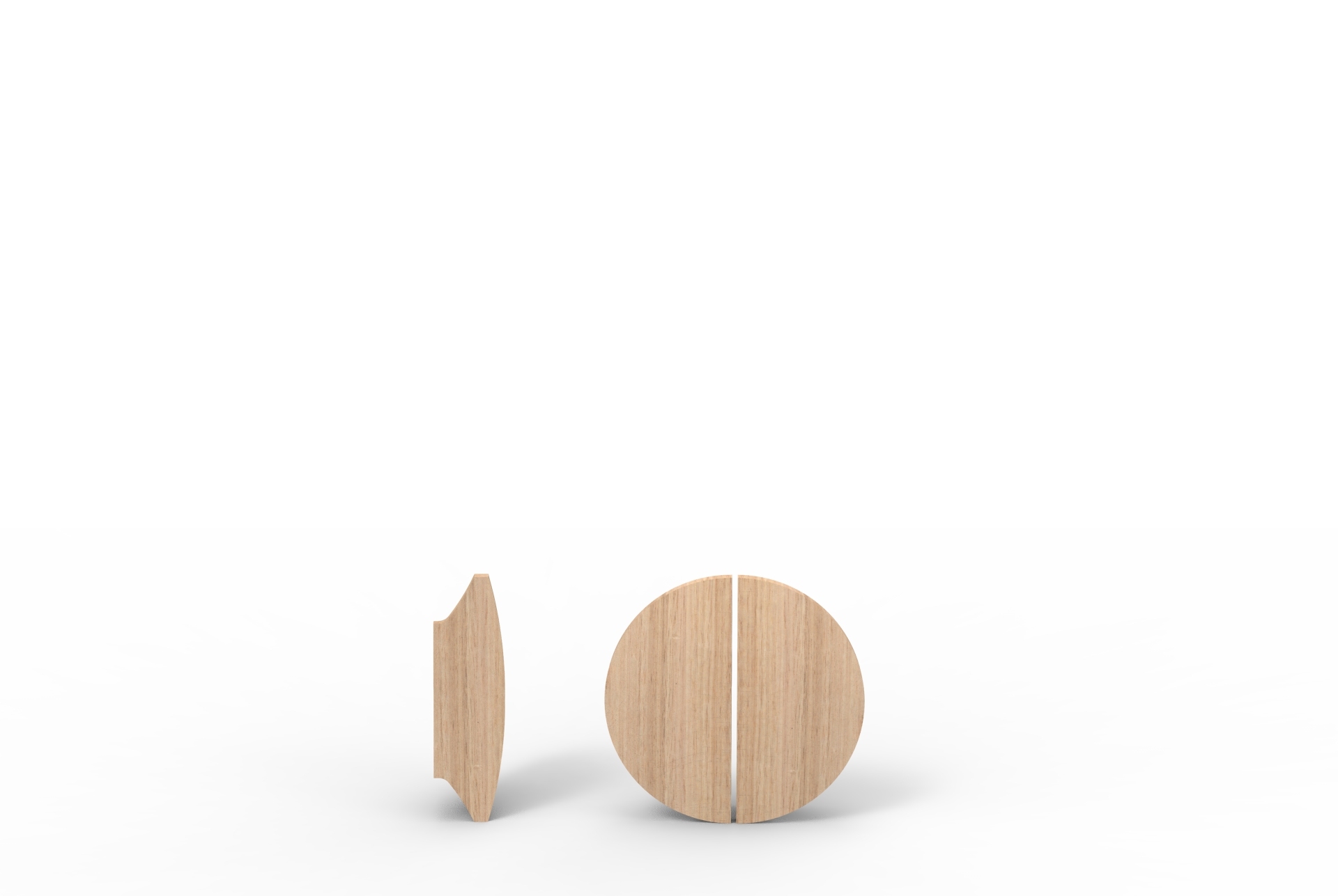 Door Handle | CURVED Half Moon PAIR Timber Joinery Handle | Online Store