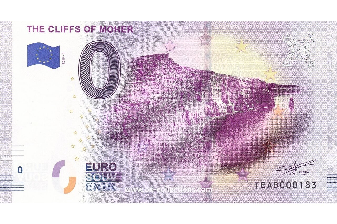 0 Euro Notes Ireland - Online Shop & List | Ox