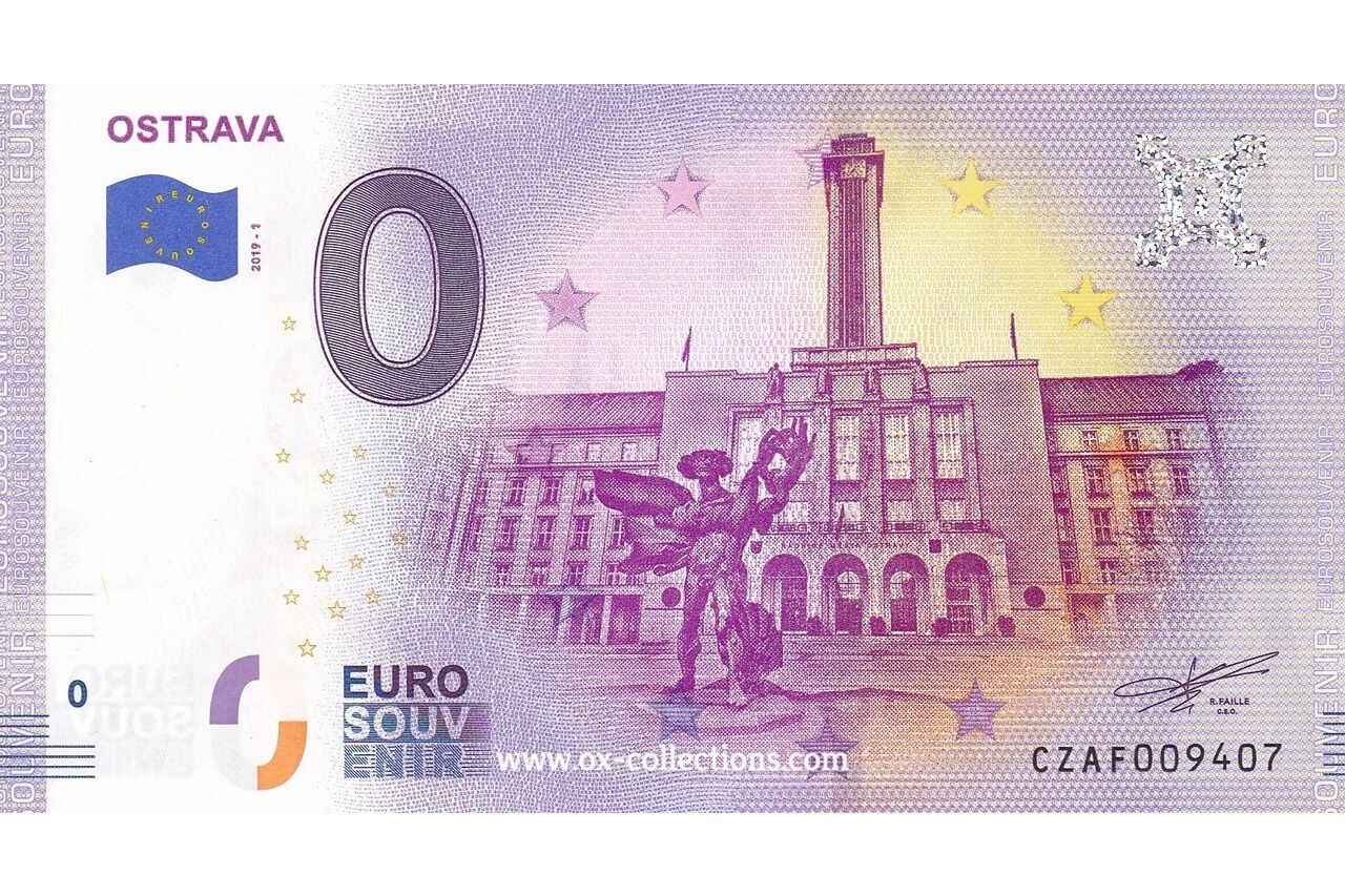 0 Euro Note Ostrava CZAF-2019-1 | Ox