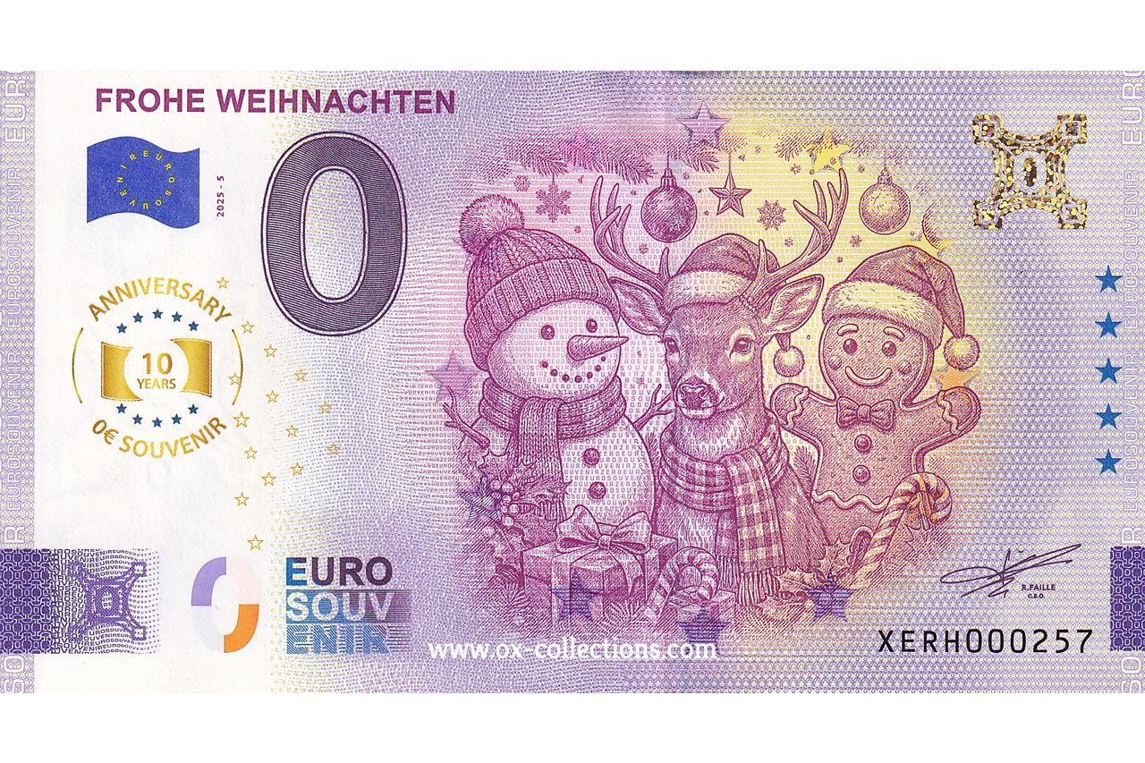 0 Euro Notes for Christmas - Online Shop | Ox