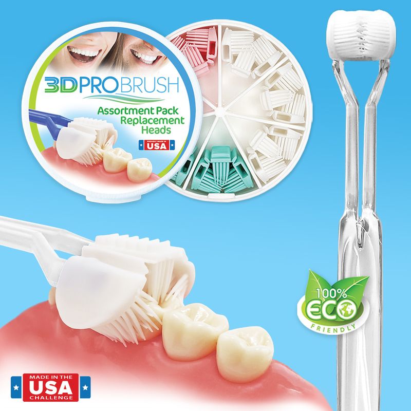 3-Sided Toothbrush + Toothpaste Tablets - 3D Pro Brush | 3-Sided ...