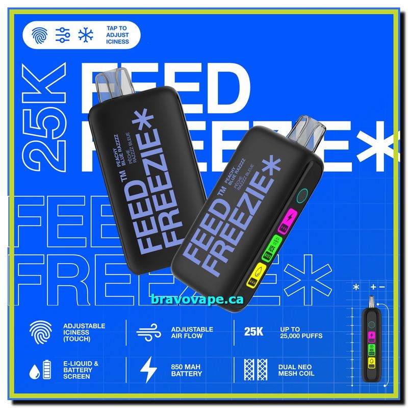 FEED Freezie 25K Puffs Disposable Vape (Ontario Stamped) | Bravo Vape