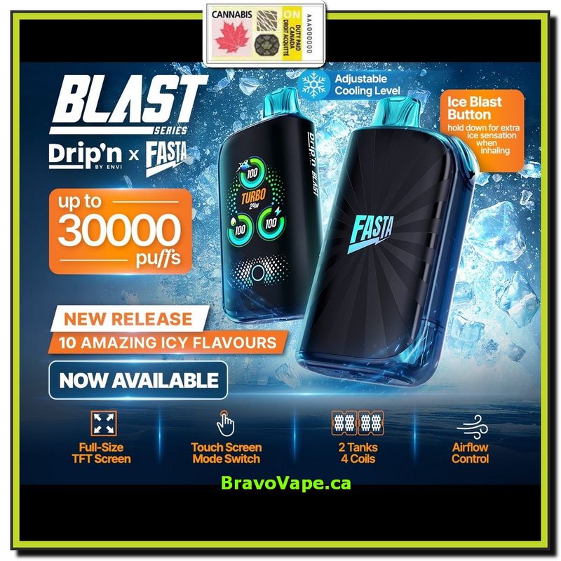 Drip'n by Envi Fasta Blast 30K Disposable Vape (*Ontario Stamped*)