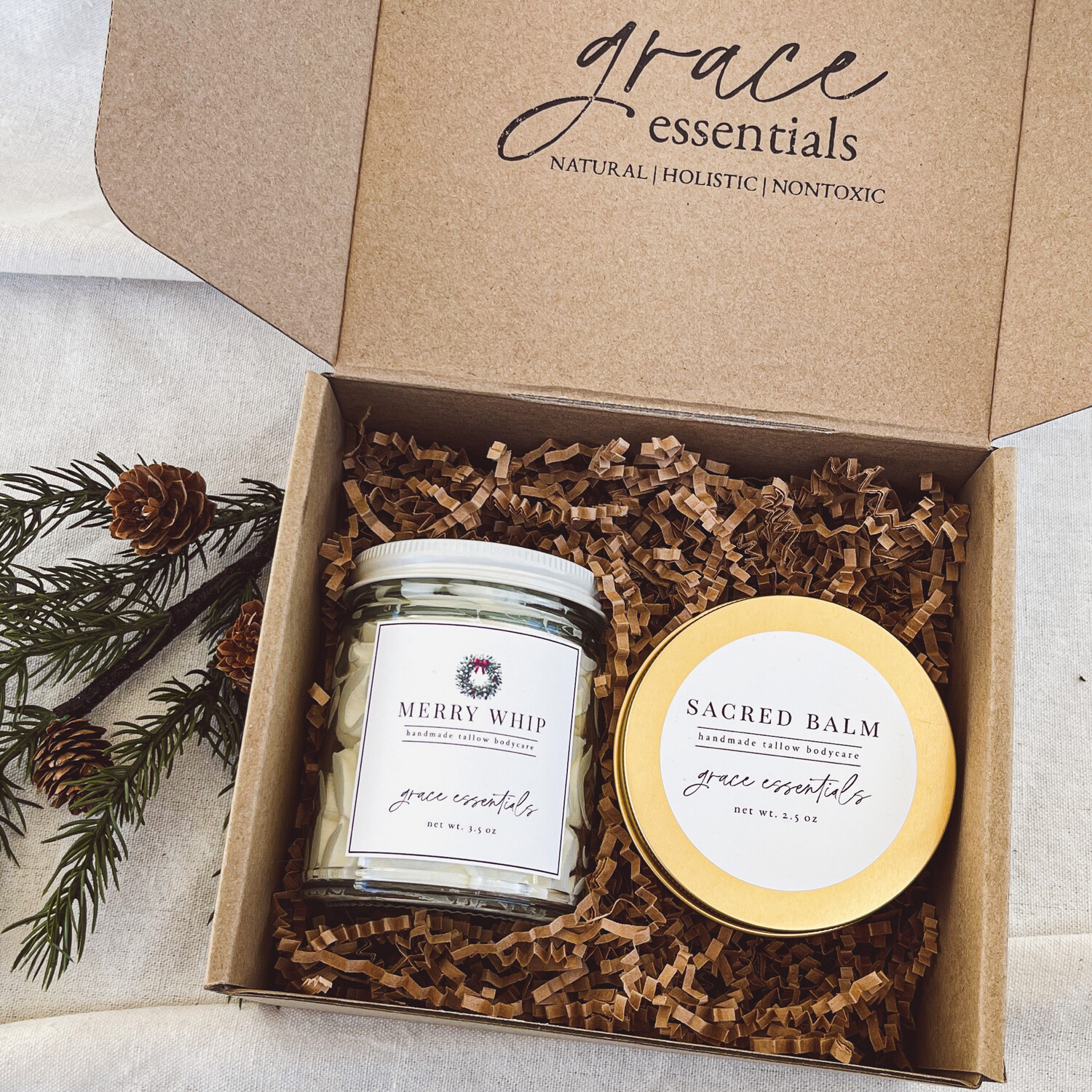 Tallow Whip + Balm Gift Box Set || Tallow Skincare || Whipped Tallow ...
