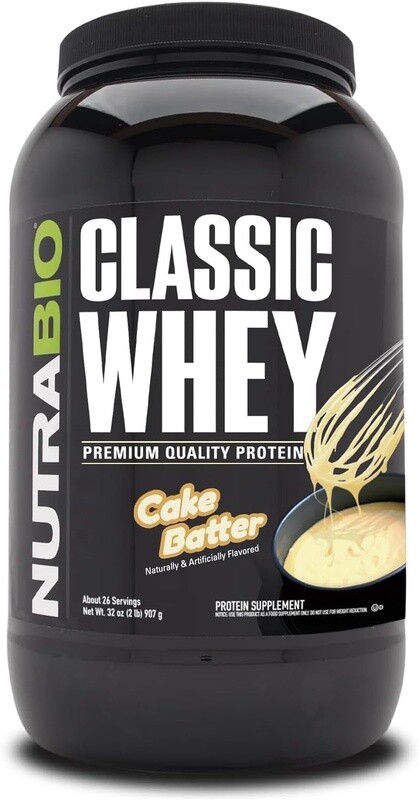 NUTRA BIO Classic Whey Protein - 2 Pounds