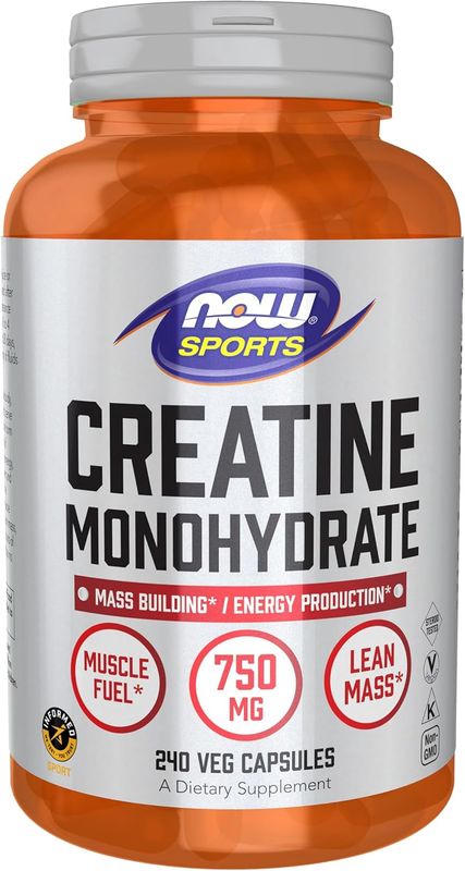 Now Sports Creatine Monohydrate 240 veg capsules